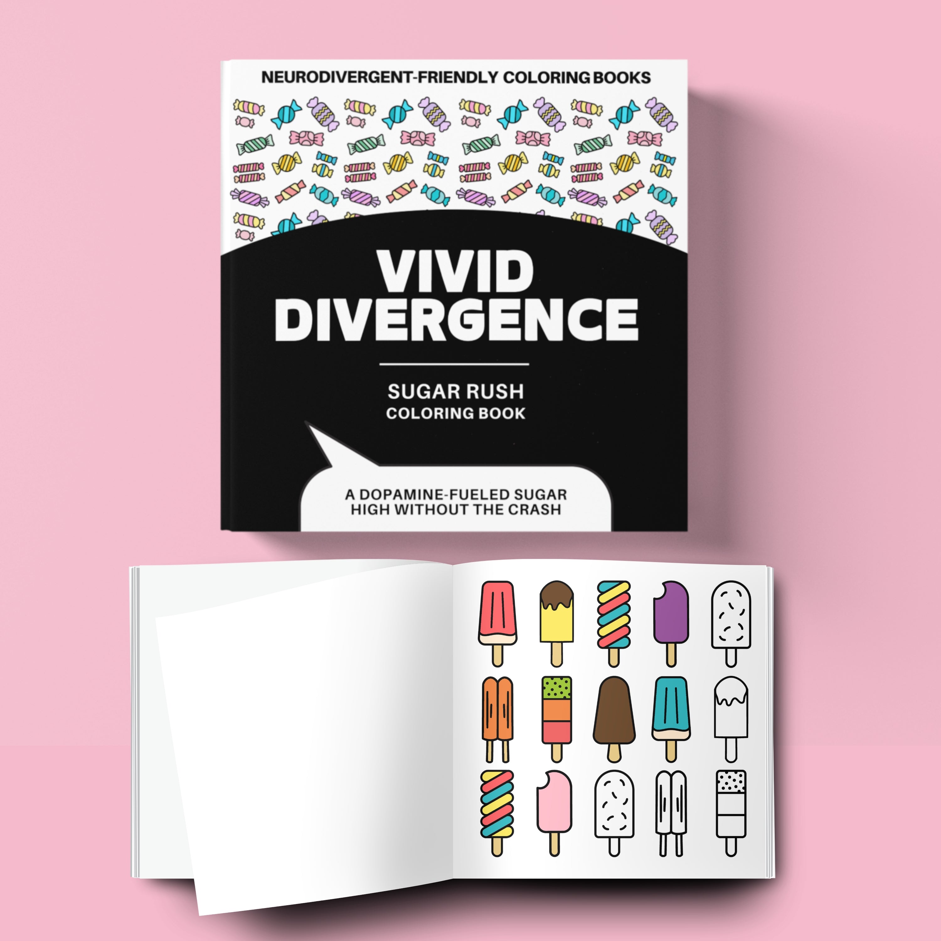 Bold & Easy Coloring Book | Sugar Rush – Vivid Divergence