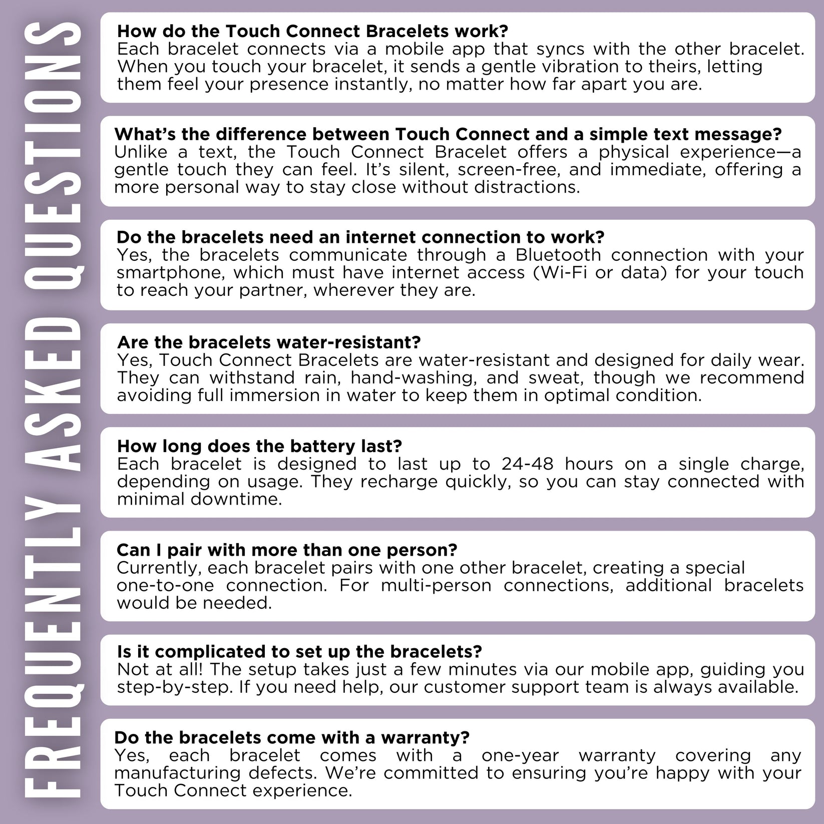 Touch Connect Bracelets | Pair of Connective Interactive Bracelets ...